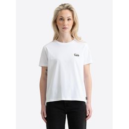 T-Shirt Lonsdale "CRUDWELL", Damen, Gr. L, wei&szlig;, Obermaterial: 100% Baumwolle, Shirts T-Shirt, f&uuml;r Erwachsene, aus Baumwolle