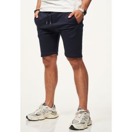 Sweatshorts Soulstar "Soulstar Sweatshorts mit Gummibund Slim-Fit f&uuml;r Herren", Herren, Gr. L, Einheitsgr&ouml;&szlig;e, blau (navy), Obermaterial: 55% Baumwolle CO. 45% Polyester PES., Hosen Sweatshorts, Kurze Hose Sporthose Sommershorts mit elastischem Bund