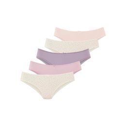 Vivance Damen Jazz-Pants Slips, Gr. 48rose mix, Jersey, Obermaterial: 95% Baumwolle, 5% Elasthan, bedruckt, unifarben, Unterhosen, mit kleiner