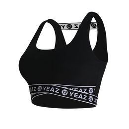 Sporttop YEAZ "Top REVOLUTE", Damen, Gr. M, schwarz, Obermaterial: 78% Polyester PES. 22% Elasthan EL., Tops Sporttop