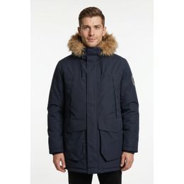 Jack & Jones JACK & JONES Herren Parka "JJCAMP FAUX FUR PARKA BF"schwarz navy detail:tipping, Gr. XL, unifarben, Web, Obermaterial: 100% Polyester, Jacken
