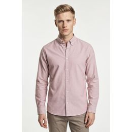 Jack & Jones Langarmhemd JACK & JONES "JPRBLUHARVEY OXFORD L/S SHIRT SN", Herren, Gr. S, N-Gr, rosa (ash rose fit:regular fit), Web, Obermaterial: 100% Baumwolle, gestreift, regular fit normal, ohne Ausschnitt, 2-Knopf-Manschette, Hemden, Baumwolle, regular fit