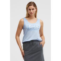 SOCCX Damen Tanktopsoft ocean, Gr. S, bedruckt, Single Jersey, Material: 100% Baumwolle, Tops, aus Baumwolle