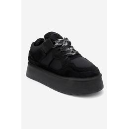 Riven Leder Plateau Turnschuh Damen