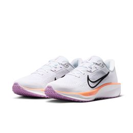 Laufschuh Nike "WMNS QUEST 6", Damen, Gr. 38, wei&szlig;, schwarz, bright violet, lt magenta, Textil, Schuhe Laufschuh