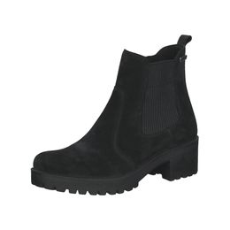 Stiefelette Bama "Bama Stiefelette Leder", Damen, Gr. 39, schwarz, Leder, Schuhe Stiefelette