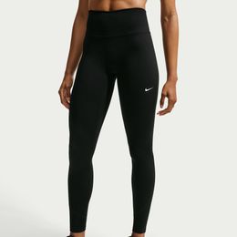 Trainingstights Nike "W NK DF ONE TIGHT CPSL B", Damen, Gr. L, N-Gr, schwarz (schwarz, schwarz, university rot, wei&szlig;), Obermaterial: 80% Polyester, 20% Elasthan, Hosen, f&uuml;r Fitness und Streetwear, schwarze Grundfarbe