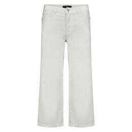 Slim-fit-Jeans Zero "Damen mit weitem Bein.", Damen, Gr. 34, Normalgr&ouml;&szlig;en, wei&szlig; (cream denim), Obermaterial: 26% Polyester, 3% Elasthan, 71% Baumwolle. Futter: 65% Baumwolle, 35% Polyester, unifarben, figurbetont, Jeans Slim-fit-Jeans