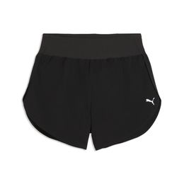 Trainingsshorts Puma "Dreamrun 3" dryCELL Laufshorts Damen", Damen, Gr. L, Normalgr&ouml;&szlig;en, schwarz, Obermaterial: 88% Polyester, 12% Elasthan. Taschenfutter: 87% Polyester, 13% Elasthan. Innenhose: 100% Polyester. Unterer Bund: 26% Elasthan, 74% Polyester, regular fit, Hosen