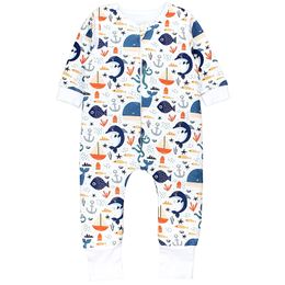 Babyschlafsack TUPTAM "Schlafsack mit F&uuml;&szlig;en Babyschlafs&auml;cke mit Beinen und &Auml;rmel" Gr. 80, unterwassertiere, Schlafs&auml;cke, Baby, L: 86cm, Obermaterial: 100% Baumwolle CO., L:86cm