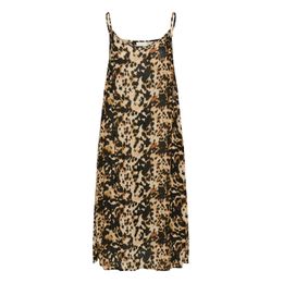 Midikleid Kaffe "Kleid KAthora", Damen, Gr. 44, N-Gr, leopard print, Obermaterial: 100% Viskose LENZING ECOVERO CV LenzEcov., Kleider Midikleid