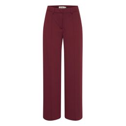 Stoffhose Ichi "Freizeithose IHKATE", Damen, Gr. L, N-Gr, rot (port royale), Obermaterial: 74% Polyester PES. 22% Viskose CV. 4% Elasthan EL., Hosen Stoffhose