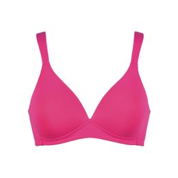B&uuml;gelloser BH Naturana, Damen, Gr. 80, Cup A, pink (hot pink), Obermaterial: 89% Polyamid, 11% Elasthan, BHs