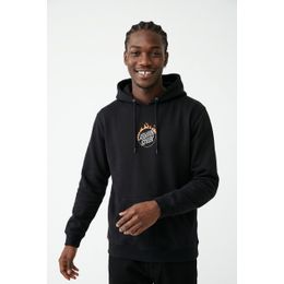 Hoodie Santa Cruz "BURNT OPUS FRONT HOOD", Herren, Gr. M, schwarz, Obermaterial: 80% Baumwolle, 20% Polyester, Sweatshirts Hoodie