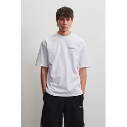 Rundhalsshirt Pegador "TORRES OVERSIZED TEE", Jungen, Gr. L, wei&szlig;, Single Jersey, Obermaterial: 100% Baumwolle, bedruckt, oversize normal, Rundhals, gerader Abschluss, Shirts Rundhalsshirt