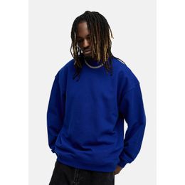 Sweatshirt DAILY COTTON "Daily Cotton Sweatshirt OVERSIZE CREW-NECK PULLOVER", Jungen, Gr. L, royal blau, cobalt, Obermaterial: 100% Baumwolle CO., Rundhals, Sweatshirts Sweatshirt