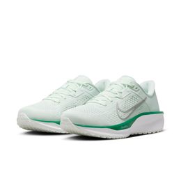 Laufschuh Nike "WMNS QUEST 6", Damen, Gr. 37,5, barely gr&uuml;n, metallic silber, wei&szlig;, Textil, Schuhe Laufschuh