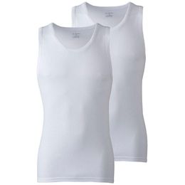 Unterhemd Jockey "Modern Classic", Herren, Gr. L, N-Gr, wei&szlig;, Feinripp, Obermaterial: 95% Baumwolle, 5% Elasthan, unifarben, figurbetont, Rundhals, Unterhemden Unterhemd, mit Rundhalsausschnitt, bequeme Passform, Cotton