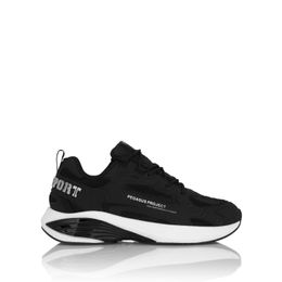 Sneaker Plein Sport "Pegasus", Herren, Gr. 35, Normalschaft, schwarz-wei&szlig; (02, schwarz), Schuhe Sneaker