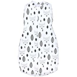 Pucksack TUPTAM "Pucksack Babay Schlafsack Pucksack Round" Gr. 0 bis 3M, wattiert 2.5 tog, f&uuml;chse wei&szlig; grau, Schlafs&auml;cke, L: 62cm, Obermaterial: 100% Baumwolle CO., L:62cm