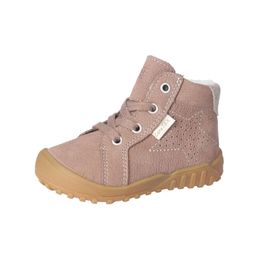 Schn&uuml;rstiefelette Pepino "Pepino Stiefelette Leder", Damen, Gr. 21, beige (schoko), Leder, Schuhe Schn&uuml;rstiefelette