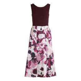 Cocktailkleid Vera Mont "Damen mit ausgestelltem Rock", Damen, Gr. 36, Normalgr&ouml;&szlig;en, patch lila, lila, Obermaterial: 100% Polyester. Futter: 100% Polyester, ausgestellt kurz, Rundhals, Kleider