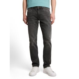 Straight-Jeans Tom Tailor "Style MARVIN", Herren, Gr. 32, L&auml;nge 34, used schwarz stone grau denim, Denim/Jeans, Obermaterial: 99% Baumwolle, 1% Elasthan, unifarben, straight fit lang, Jeans Straight-Jeans, mit Stretch