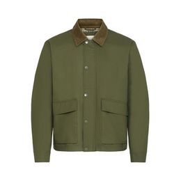 Hemdjacke Blend "BHFINN JKT", Herren, Gr. L, gr&uuml;n (winter moss), Web, Obermaterial: 100% Baumwolle, unifarben, relaxed fit normal, Jacken, mit Markenlabel, aus Baumwolle, Relaxed Fit, in normaler L&auml;nge