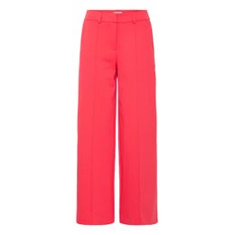 Stoffhose Ichi "Freizeithose IHKATE", Damen, Gr. L, N-Gr, pink (geranium), Obermaterial: 74% Polyester PES. 22% Viskose CV. 4% Elasthan EL., Hosen Stoffhose