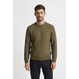 Jack & Jones Strickpullover JACK & JONES "JPRBLAWILSON KNIT CREW NECK", Herren, Gr. L, braun (beech detail:melange), Strick, Obermaterial: 64% Polyester, 30% Polyacryl, 6% Wolle, meliert, regular fit, Rundhals, Rippb&uuml;ndchen, Pullover Strickpullover