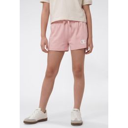 Sweatshorts Champion "BASIC Shorts Large Logo", Jungen, Gr. XXL (176), N-Gr, rosa (slp), Obermaterial: 100% Baumwolle, Hosen Sweatshorts, f&uuml;r Kinder, sportlicher Stil, bequeme Passform