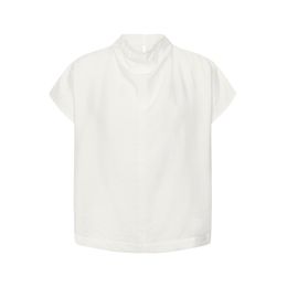 Kurzarmbluse Soaked in Luxury "Bluse kurzarm SLSLLeodora", Damen, Gr. L, wei&szlig; (broken wei&szlig;), Obermaterial: 85% Viskose CV. 15% Nylon NY., Blusen
