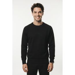 Jack & Jones Strickpullover JACK & JONES "JCOFUSION KNIT CREW NECK", Herren, Gr. M, schwarz, Strick, Obermaterial: 88% Polyester, 12% Nylon, unifarben, relaxed fit normal, Rundhals, Rippb&uuml;ndchen, Pullover Strickpullover