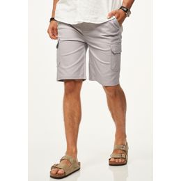 Cargoshorts Soulstar "Soulstar Cargoshorts mit Stretchanteil Kurze Hose f&uuml;r Herren", Herren, Gr. M, Einheitsgr&ouml;&szlig;e, grau, Obermaterial: 98% Baumwolle CO. 2% Elasthan EL., Hosen, Sommershorts mit Elasthan-Anteil & Gummibund - Bermuda Regular-Fit