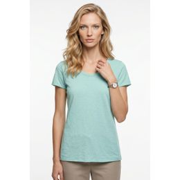 T-Shirt RICHROYAL, Damen, Gr. L, lagoon, Single Jersey, Obermaterial: 100% Baumwolle, Rundhals, Shirts T-Shirt, in femininer Basic-Form