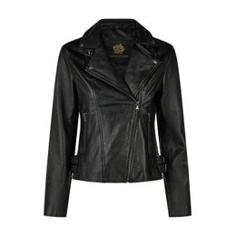 Lederjacke Apple of Eden "Apple of Eden Lederjacke", Damen, Gr. 34, schwarz, Obermaterial: 100% Lammleder LEL., regular fit, Jacken