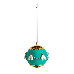 Alessi Fleurs De Jori Dekokugel Ape dell'oro, Bienen, Weihnachtskugel, 6,5 x 6 cm
