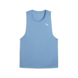 Tanktop Puma "M RUN VELOCITY TANK (POLY)", Herren, Gr. L, blau (zen blau), Web, Obermaterial: 100% Polyester, regular fit normal, Rundhals, Tops Tanktop, Tanktop, ergonomische Schnittf&uuml;hrung, Rundhalsausschnitt
