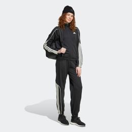 Trainingsanzug adidas Sportswear "W STADIUM TS", Damen, Gr. L, schwarz, Obermaterial: 100% Polyester, Sportanz&uuml;ge Trainingsanzug, f&uuml;r Erwachsene, zweiteiliges Set, aus Polyester