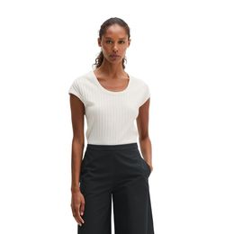 Marc O'Polo MARC O'POLO Damen T-Shirt "aus softem Modal-Organic-Cotton-Mix", wei&szlig;, Basic, Gr. XL, unifarben, Obermaterial: 50% Modal, 50% Baumwolle, Shirts