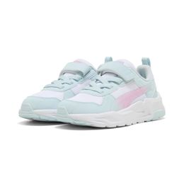 Sneaker Puma "TRINITY 2 LT FADED GLOW AC PS", M&auml;dchen, Gr. 28, bunt (Puma wei&szlig;, aqua glow, mauve glow), Textil, Schuhe Sneaker