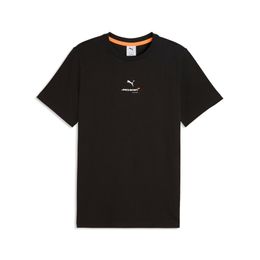 Puma Herren T-Shirt "MCLAREN SMALL LOGO TEE"Puma schwarz, Gr. L, bedruckt, Jersey, Obermaterial: 100% Baumwolle, Shirts, mit Rundhalsausschnitt,