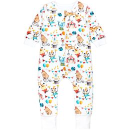 Babyschlafsack TUPTAM "Schlafsack mit F&uuml;&szlig;en Babyschlafs&auml;cke mit Beinen und &Auml;rmel" Gr. 80, zirkus tiere, Schlafs&auml;cke, Baby, L: 86cm, Obermaterial: 100% Baumwolle CO., L:86cm