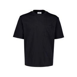 T-Shirt LINDBERGH "T-Shirt Oversize Fit, Cropped", Jungen, Gr. L, schwarz, Obermaterial: 100% Baumwolle, unifarben, Rundhals, Shirts T-Shirt