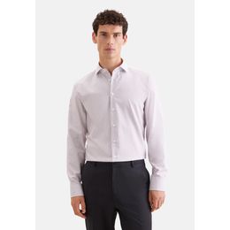 Seidensticker Herren Businesshemd "Schwarze Rose"weinrot, Gr. 40, gestreift, 100% Baumwolle, Hemden, Slim 1/1 Kentkragen Gestreift