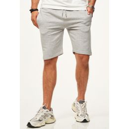 Sweatshorts Soulstar "Soulstar Sweatshorts mit Gummibund Slim-Fit f&uuml;r Herren", Herren, Gr. L, Einheitsgr&ouml;&szlig;e, grau, Obermaterial: 55% Baumwolle CO. 45% Polyester PES., Hosen Sweatshorts, Kurze Hose Sporthose Sommershorts mit elastischem Bund