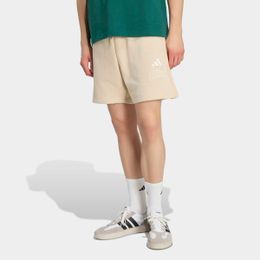 Shorts adidas Sportswear "M COLL FL SH", Herren, Gr. L, N-Gr, crystal linen, ivory, normal, gr., Obermaterial: 70% Baumwolle, 30% Polyester, Hosen Shorts
