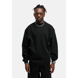 Sweatshirt DAILY COTTON "Daily Cotton Sweatshirt OVERSIZE CREW-NECK PULLOVER", Jungen, Gr. L, schwarz washed, Obermaterial: 100% Baumwolle CO., Rundhals, Sweatshirts Sweatshirt