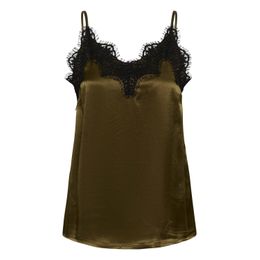 Kurzarmbluse Soaked in Luxury "Bluse kurzarm SLIrini", Damen, Gr. M, beech, Obermaterial: 100% Viskose CV., Blusen