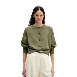Marc O'Polo MARC O'POLO Damen Cardigan "aus reinem Baumwollgarn"pure sage, Gr. XS, unifarben, Obermaterial: 95% Baumwolle, 5% Polyamid, Strickjacken